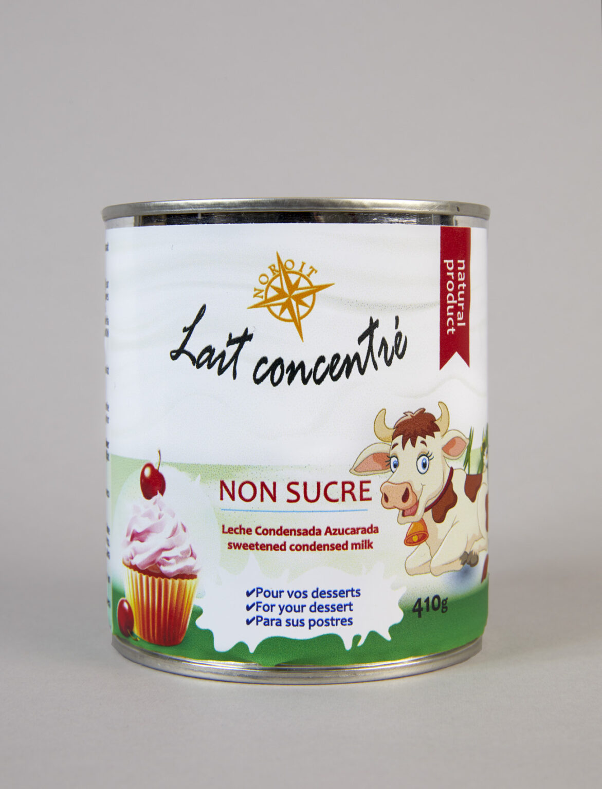 Lait condensé Nature 410 g - Noroit Distribution