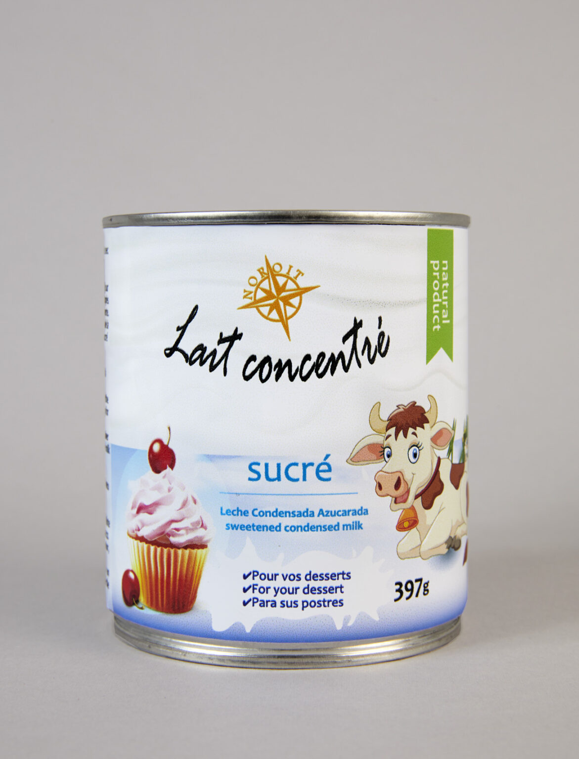 Lait condensé sucré 397 g - Noroit Distribution
